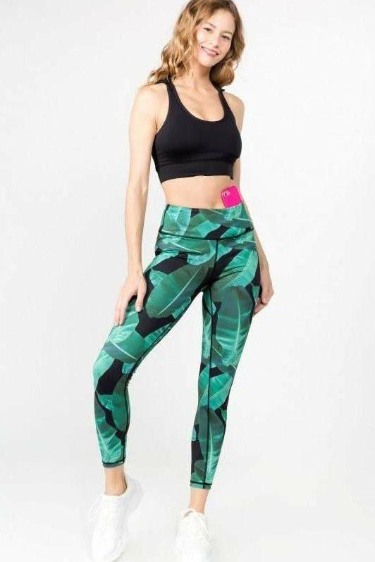 Green leaf leggings – Fits4Yoga